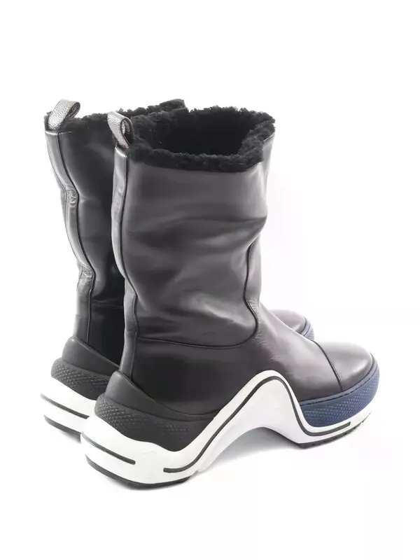 LOUIS VUITTON Arc Light Leather Boots