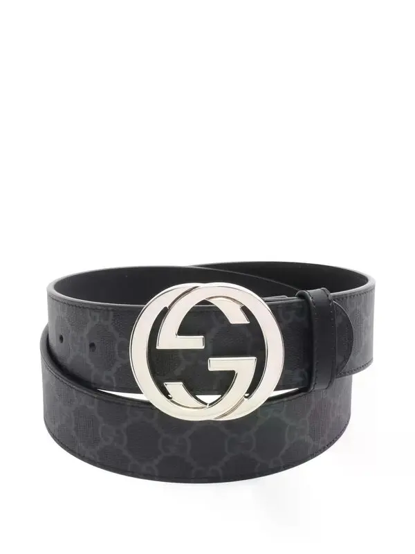 Gucci Gg Supreme Belt - Black