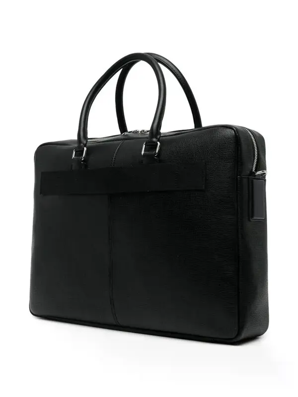 Lacoste Debossed Logo Top Handle Laptop Bag