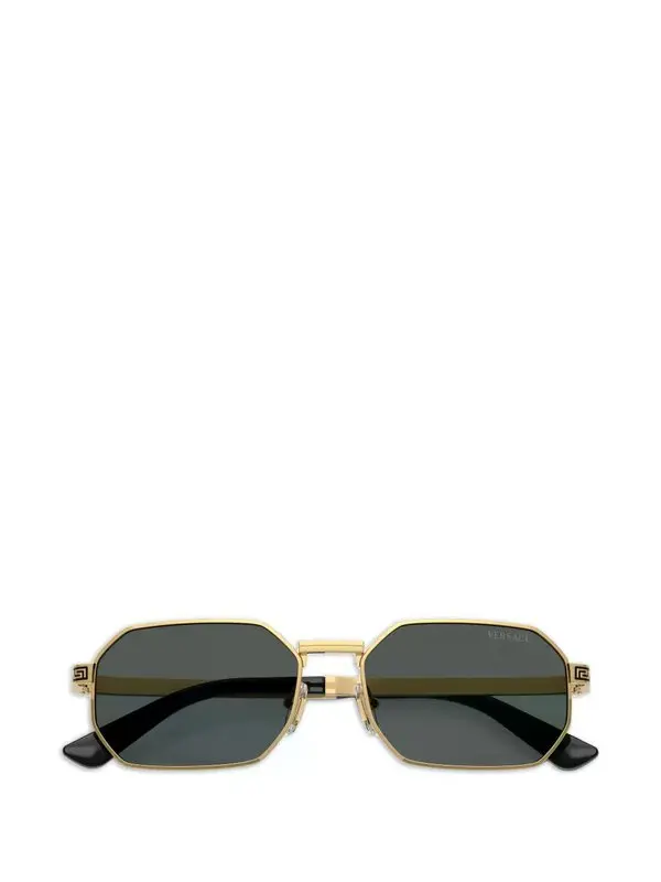 Versace Geometric Frame Sunglasses