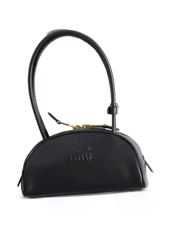 Miu Miu Beau Leather Shoulder Bag - Black
