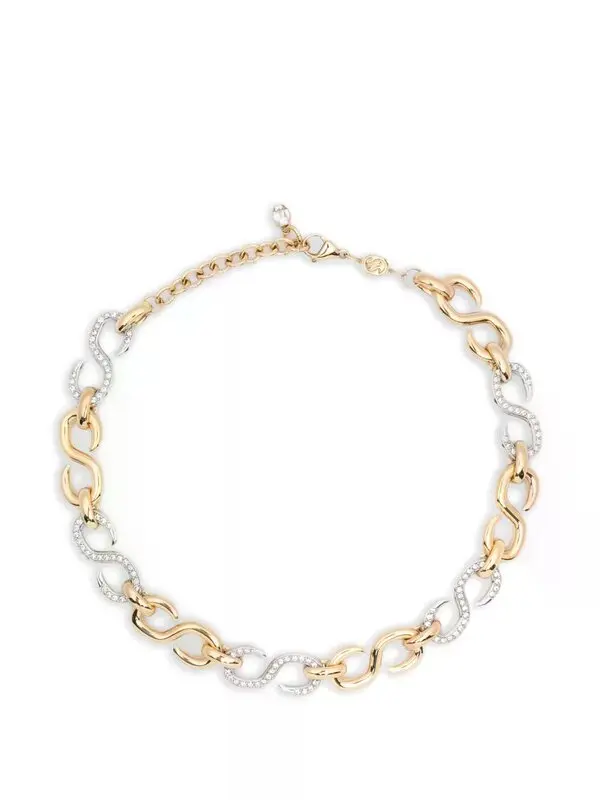 SWAROVSKI Dextera Crystal Chain Necklace - Gold