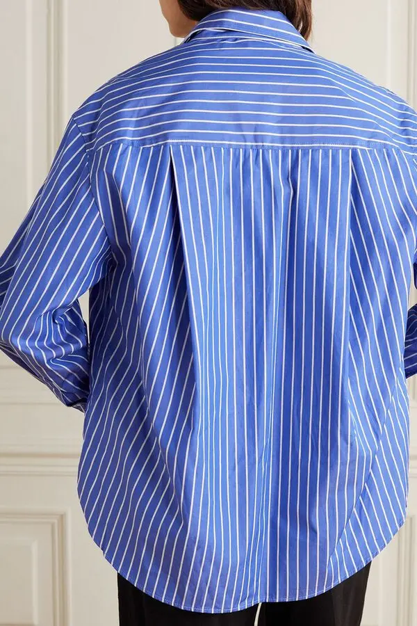 Matteau Striped Cotton-poplin Shirt