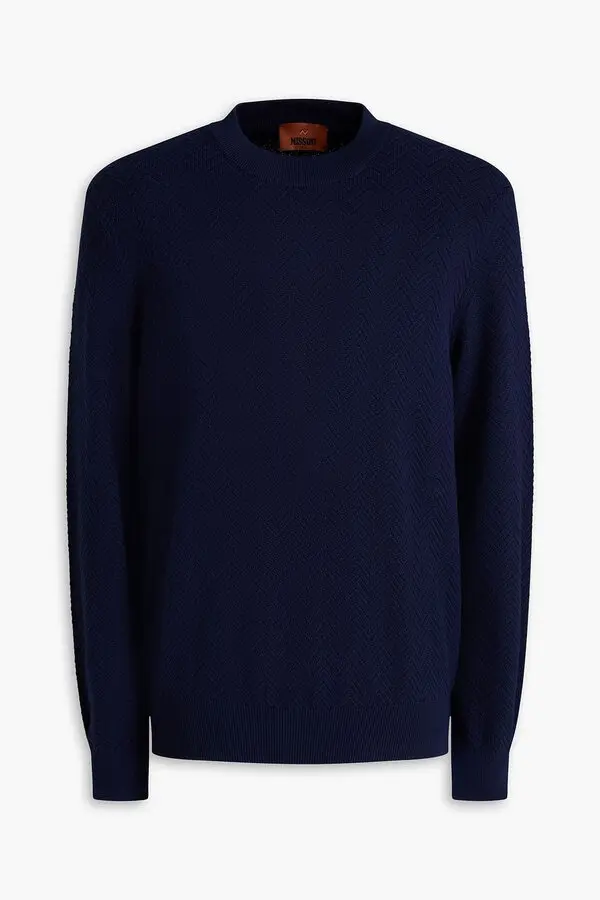 Missoni Crochet-knit Cotton Sweater