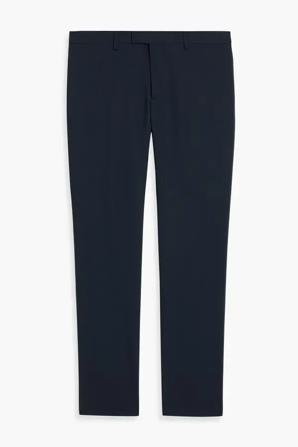 Sandro Tapered Wool Trousers - Navy