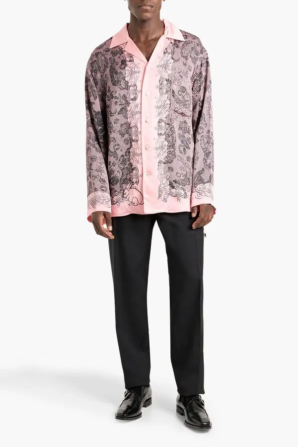Acne Studios Printed Satin Shirt