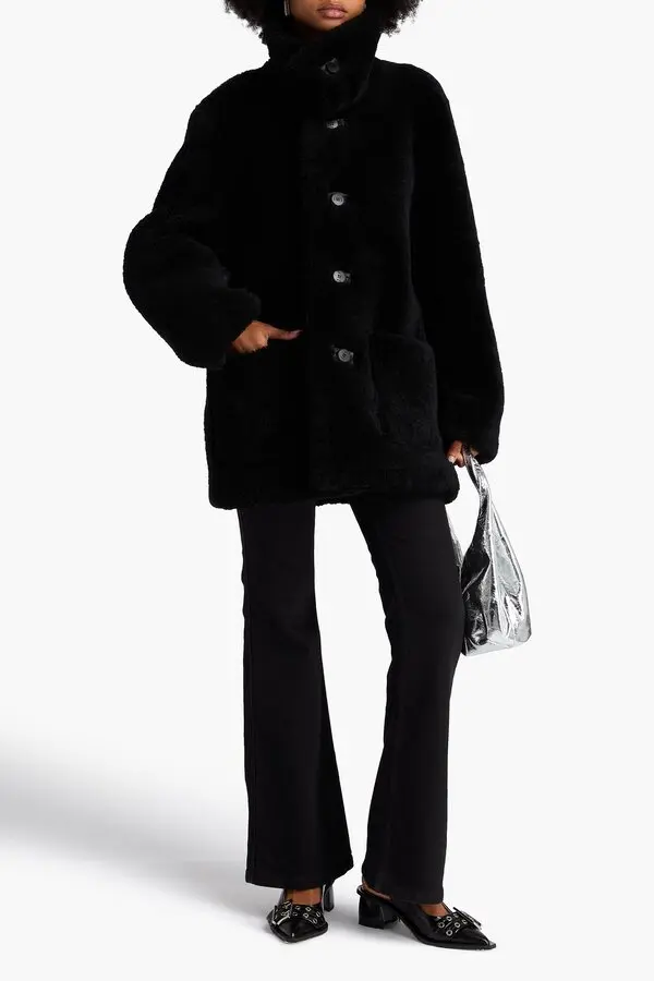 Maje Reversible Shearling Jacket