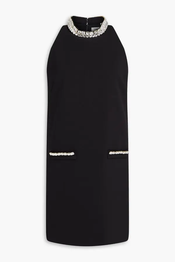 Sandro Crystal-embellished Crepe Mini Dress