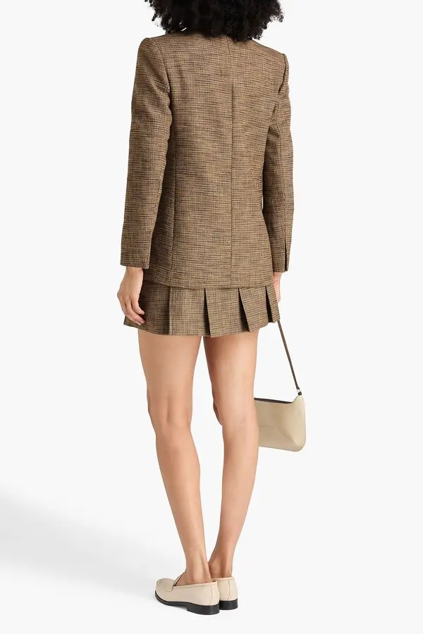 Sandro Houndstooth Tweed Blazer