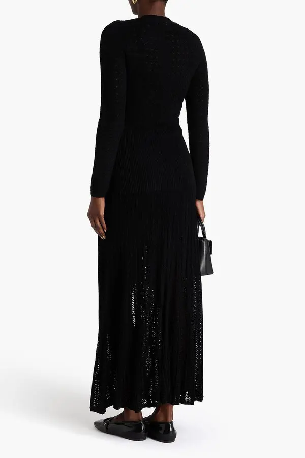 Sandro Crochet-knit Maxi Dress