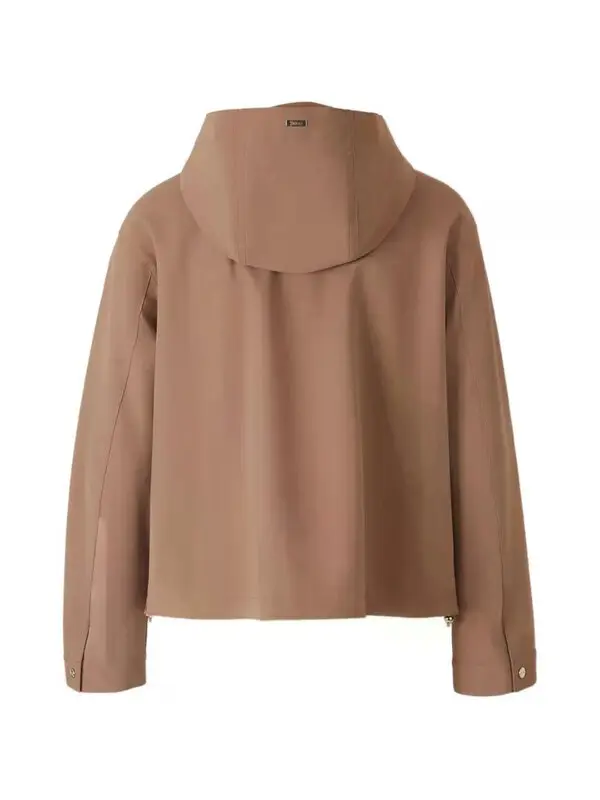 Herno Zip-up Hooded Jacket - Neutrals