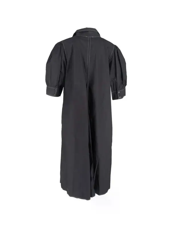 GANNI Puff-sleeved Dress