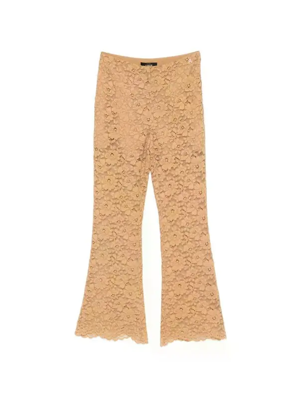 TWINSET Floral Lace Flared Trousers