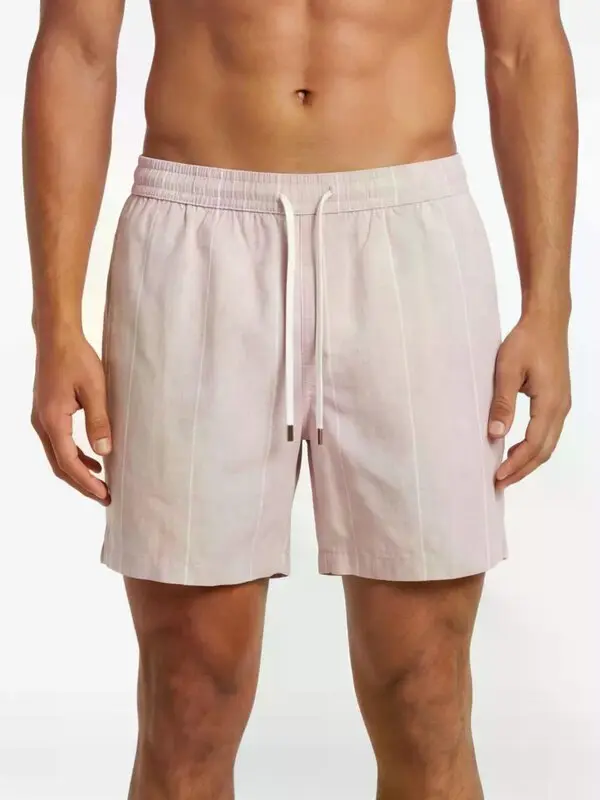 Eleventy Striped Swim Shorts - Neutrals