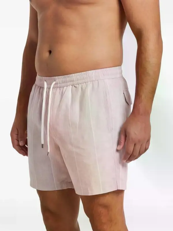 Eleventy Striped Swim Shorts - Neutrals