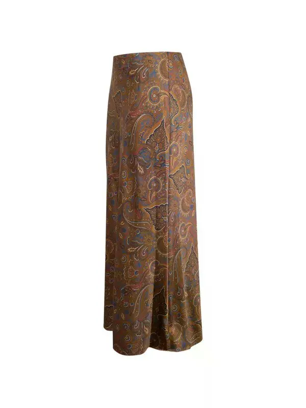 Veronica Beard Clover Paisley-pattern Midi Skirt