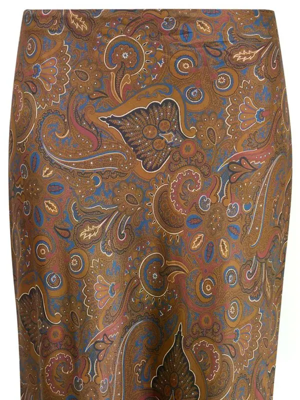 Veronica Beard Clover Paisley-pattern Midi Skirt