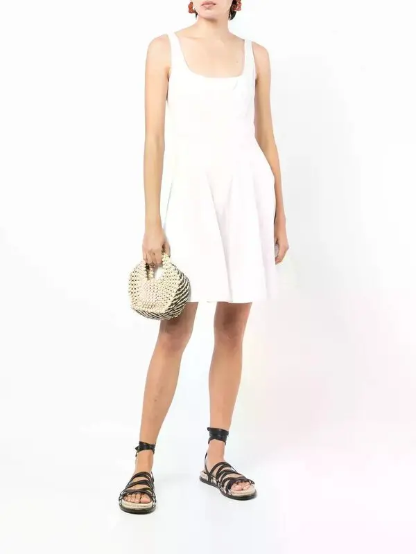 Staud Wells Pleated Mini Dress