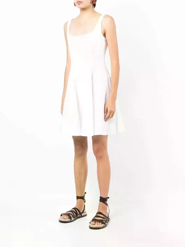Staud Wells Pleated Mini Dress