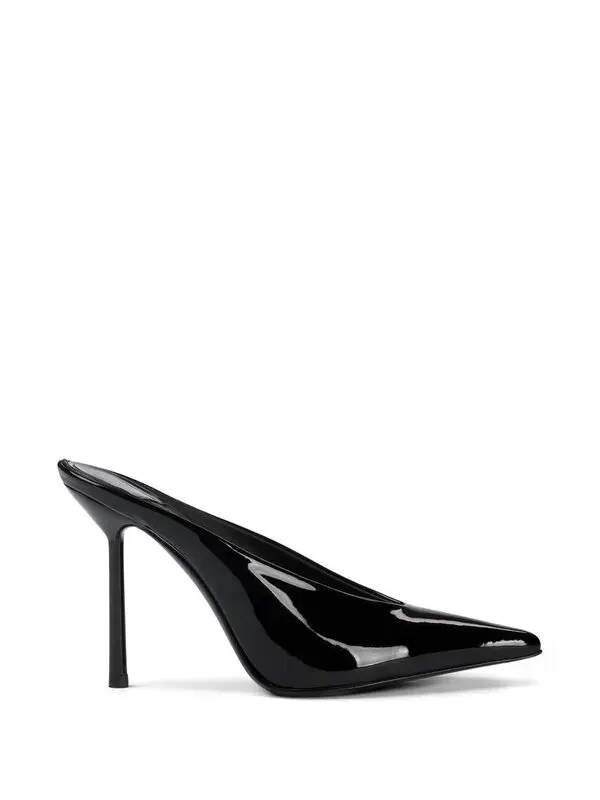 LE SILLA Clivage Leather Mules - Black