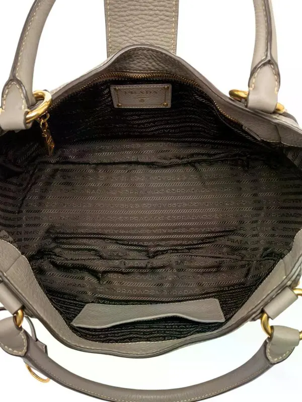 Prada 2013-2025 Vitello Daino Shoulder Bag - Grey