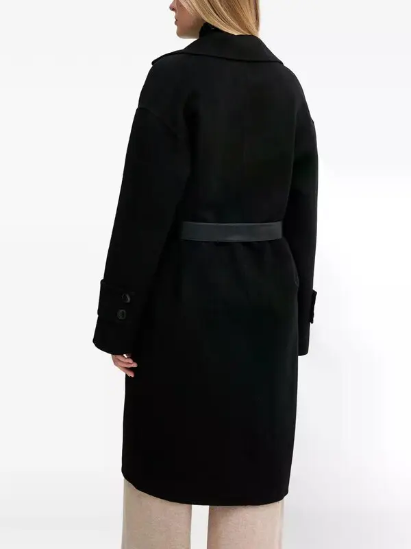 MARC AUREL Belted Buttoned Coat