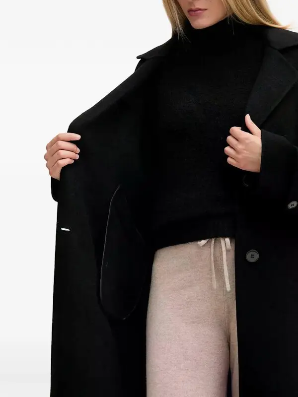 MARC AUREL Belted Buttoned Coat