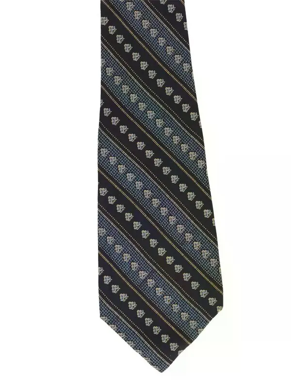 Saint Laurent Patterned Silk Tie