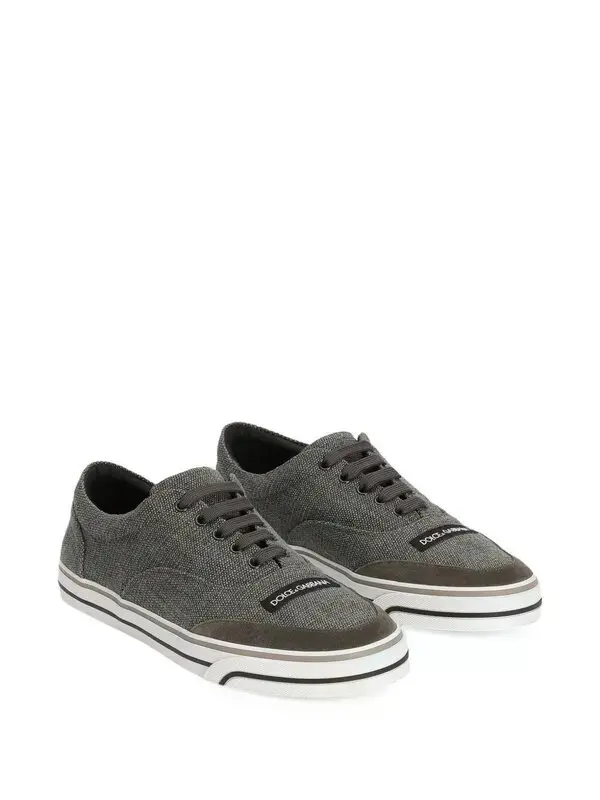 Dolce & Gabbana Sailing Linen Sneakers - Grey