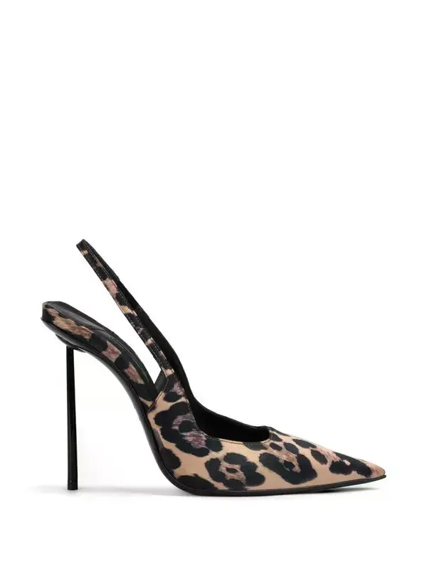 LE SILLA Amelia Leopard-print Slingback Pumps - Neutrals