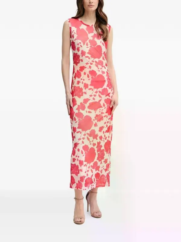 MARC AUREL Floral Gathered Dress