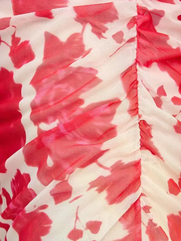 MARC AUREL Floral Gathered Dress