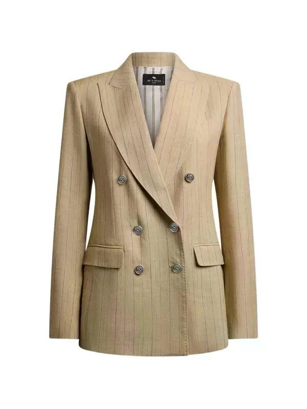 Etro Striped Double-breasted Blazer