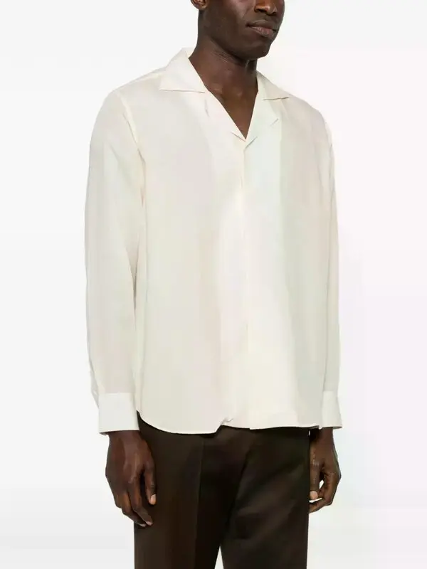 LARDINI Notched-collar Shirt