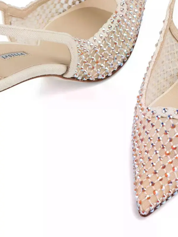 LE SILLA Gilda Fierce Embellished Slingback Pumps