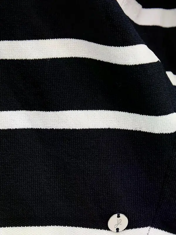 Joseph Ribkoff Striped V-neck T-shirt