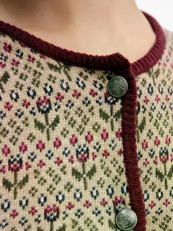 HOSS INTROPIA Floral Button Cardigan
