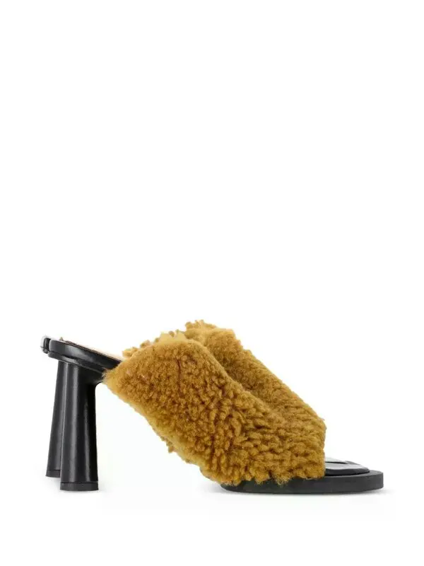 Jacquemus Les Carrés Ronds Mules - Brown