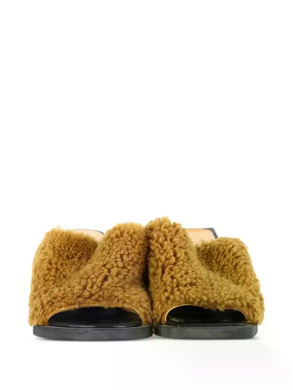 Jacquemus Les Carrés Ronds Mules - Brown