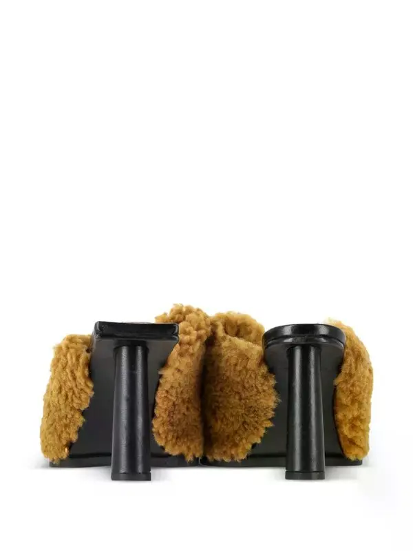 Jacquemus Les Carrés Ronds Mules - Brown