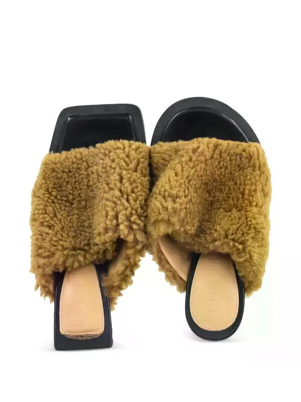 Jacquemus Les Carrés Ronds Mules - Brown