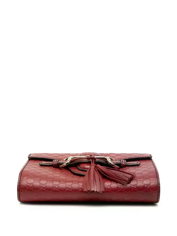 Gucci Mini Microissima Emily Crossbody Bag - Red