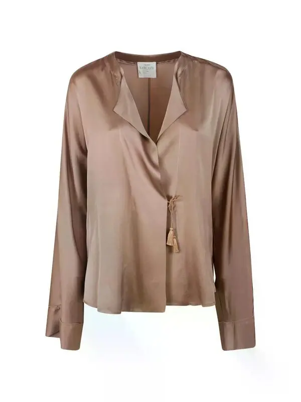 FORTE_FORTE Tie-fastening Shirt - Neutrals