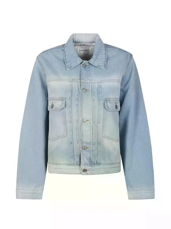 Victoria Beckham Logo-patch Denim Jacket