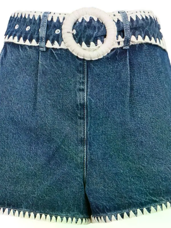 Farm Rio Crochet Trim Shorts
