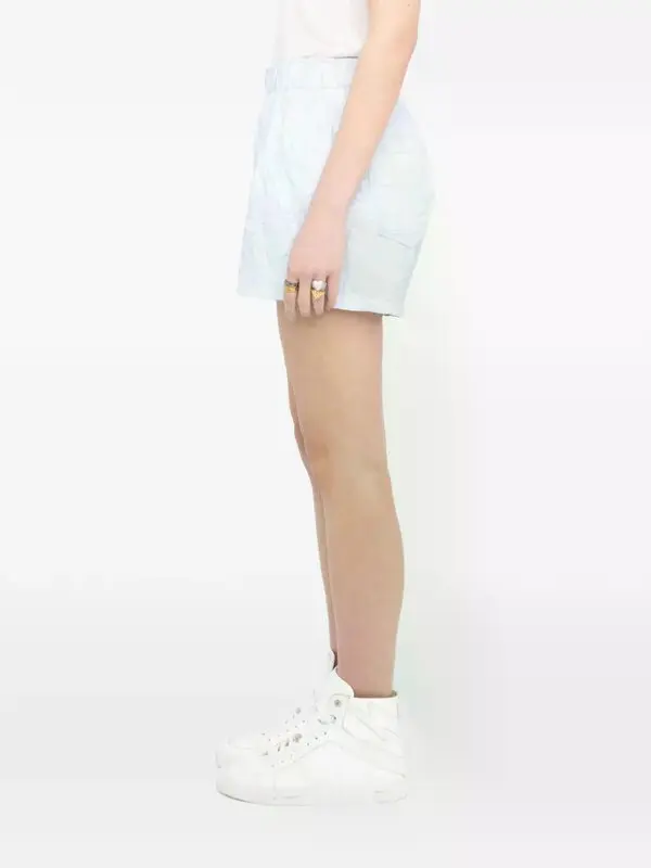 Zadig&Voltaire Crinkled Lambskin Shorts - Blue