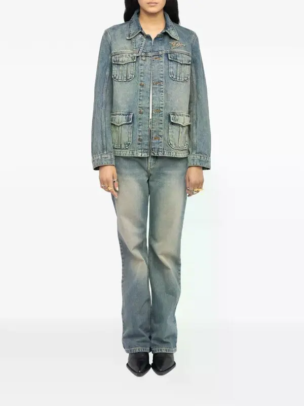 Zadig&Voltaire Pocket Denim Jacket - Blue