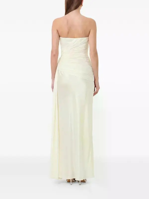NICHOLAS Milena Draped Maxi Dress - Neutrals