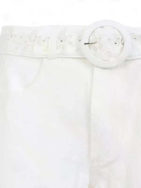 Farm Rio Wide Leg Embroidered Pants
