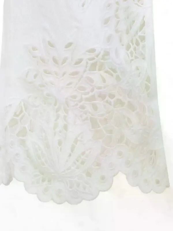 Farm Rio Wide Leg Embroidered Pants